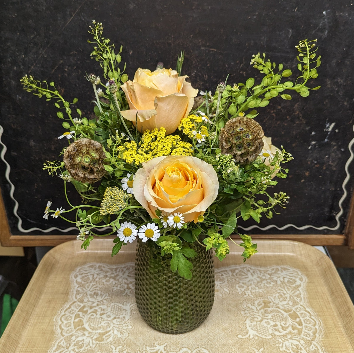 Curiosity Garden Rose arrangement – artgoodies - vintagegoodies ...