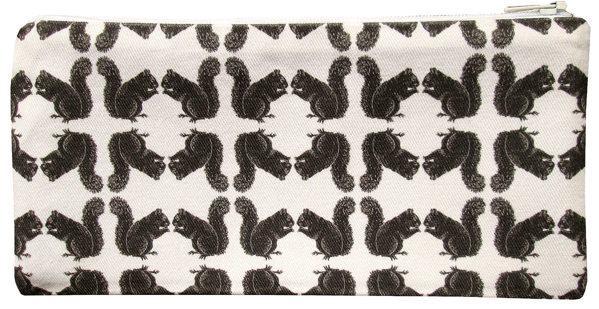 squirrel zippered pouch – artgoodies - vintagegoodies - flowergoodies